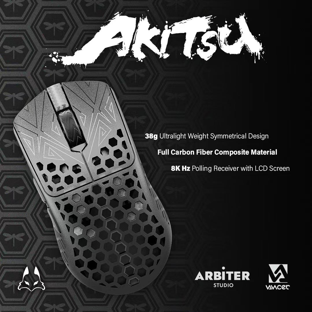 Mouse Gamer Vancer Akitsu Carbon Fiber 8K – Mutant