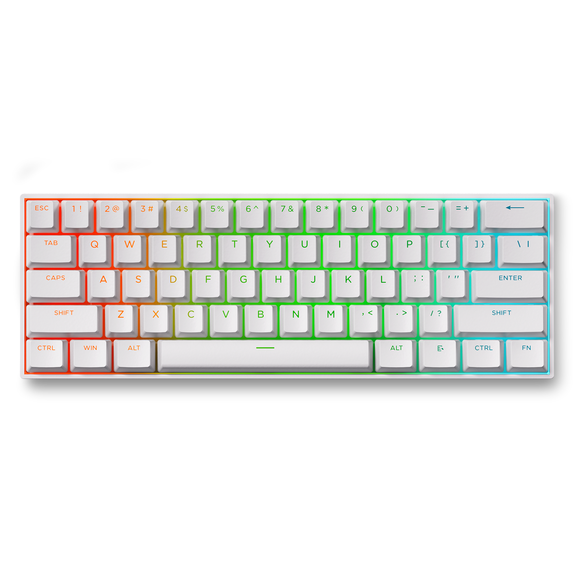 Teclado Gamer MCHOSE Ace 60 Pro Blanco – Precisión Hall Effect 60% – Mutant